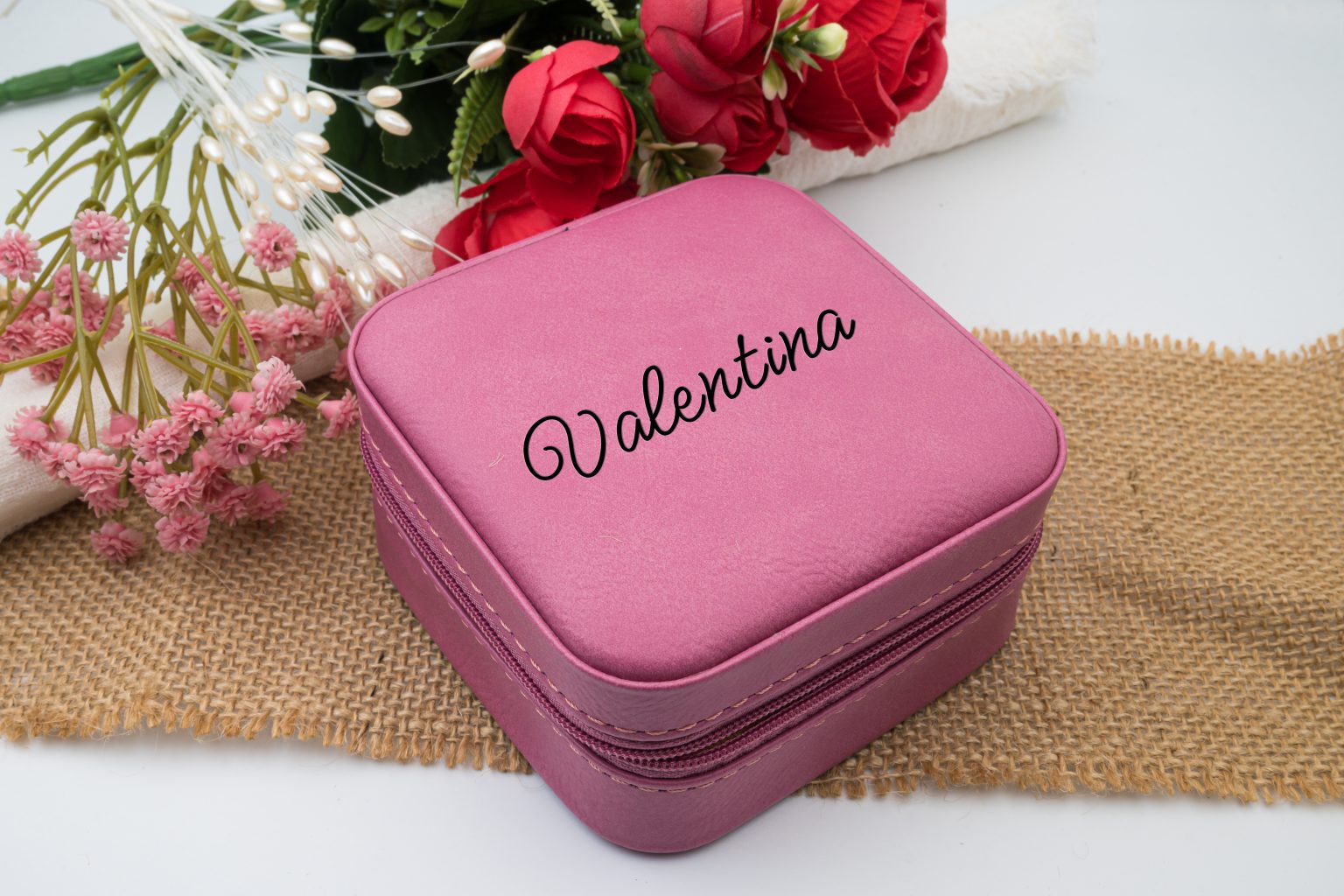 Jewelry Box Malta - Personalised Engraved Leatherette - Custom Island Gifts