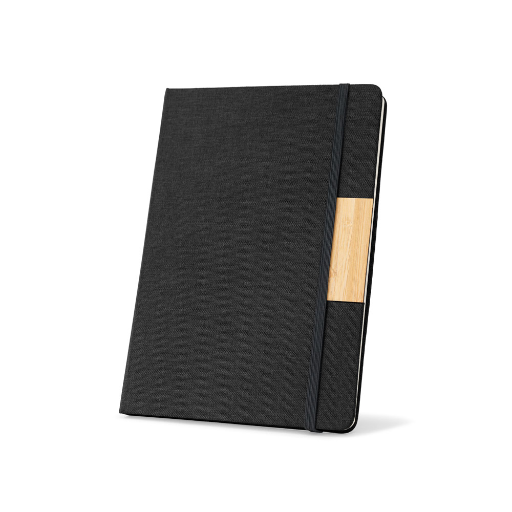 HOMERO. Set consisting of a hardcover A5 notepad and a bamboo ballpoint ...